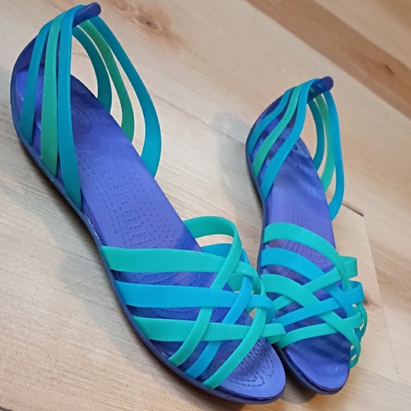 CROCS | Shoes | Crocs Multi Strap Colorful Sandals | Poshmark